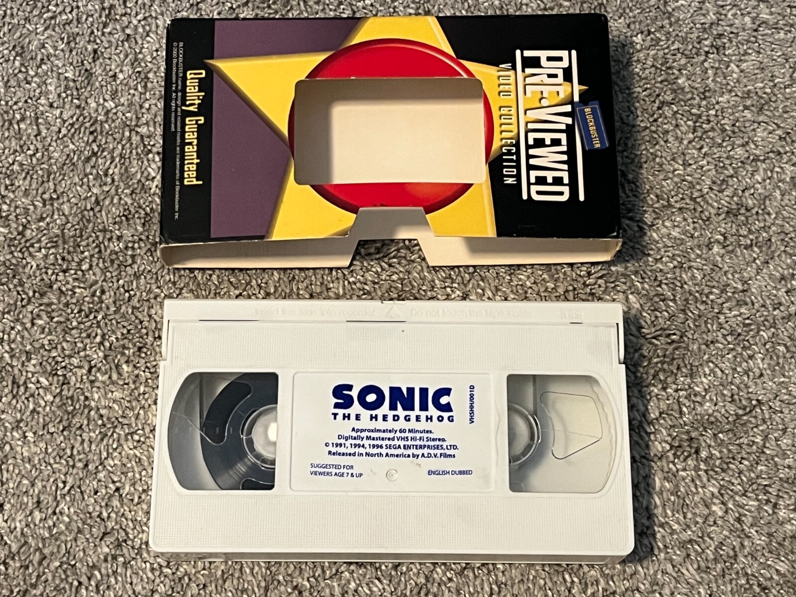Sonic the Hedgehog: The Movie (VHS, 1999) for sale online | eBay