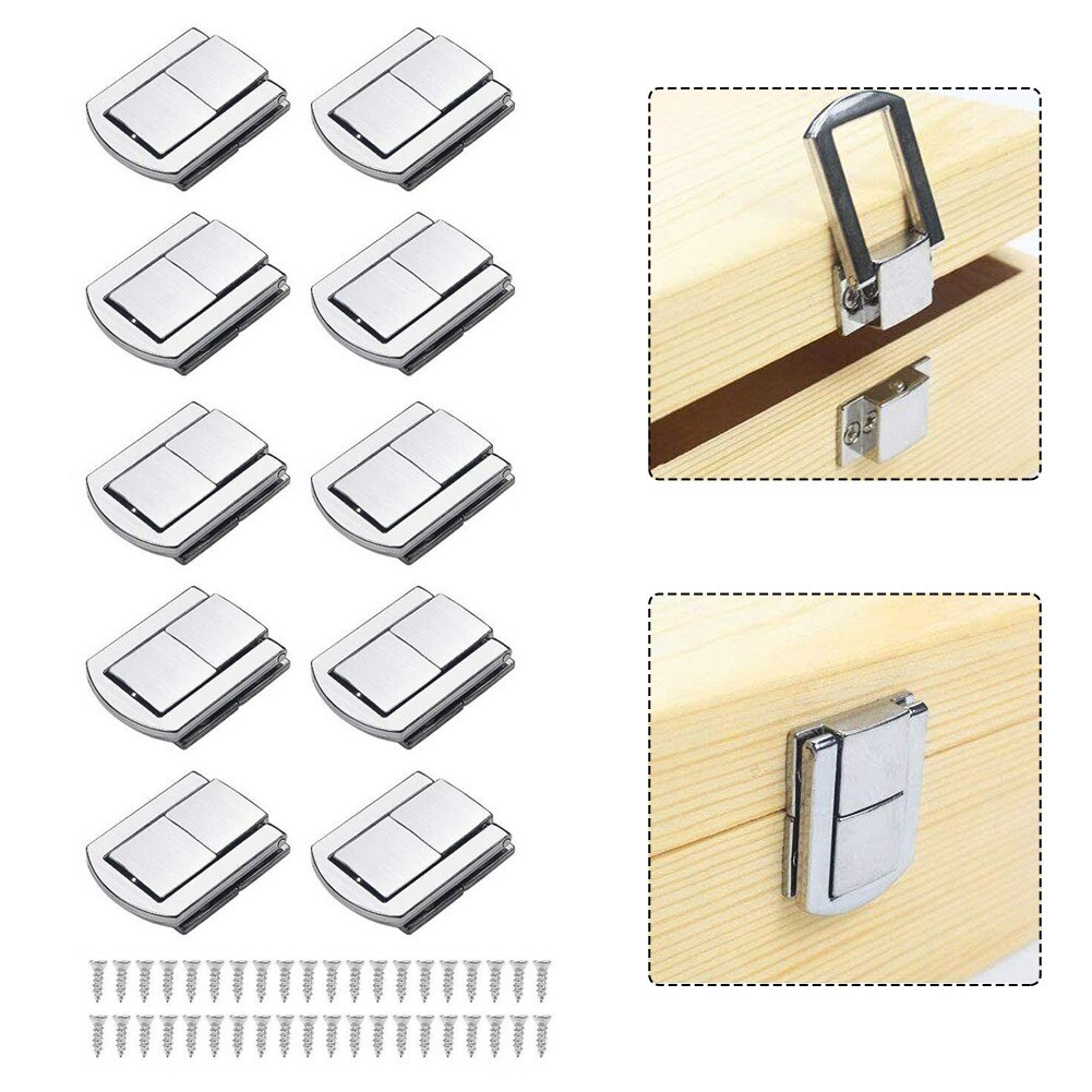 10 Pc Zinc Alloy Box Latch Clasp Small Toggle Catch Lock-Jewellery-Box ...