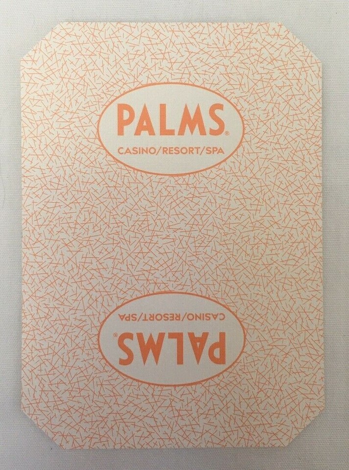 Two Las Vegas 52 Card Decks of Palms Casino Authentic Black Jack Poker ...