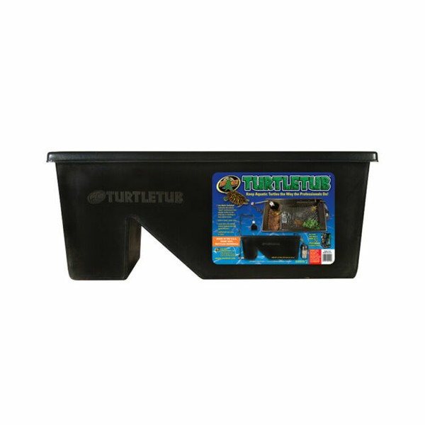 Zoo Med Turtle Tub 13 Gal Land Water Area Basking Egg Behavior ...