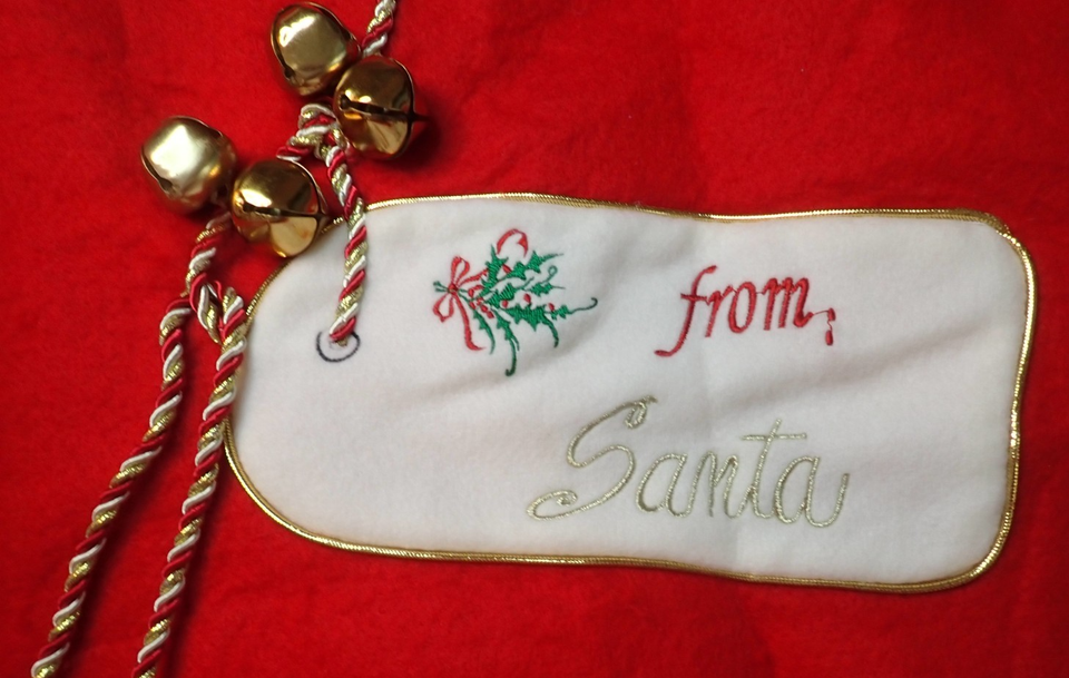 FRONTGATE Holiday 36'' x 27'' Christmas Large From Santa Costume Gift ...