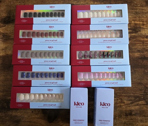 Kleo Kolor Press On Nails 9 Sets Plus Remоver | eBay