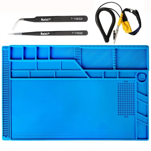 Kaisi S-180 Large Silicone Soldering Mat Magnetic Repair Work Mat Heat ...