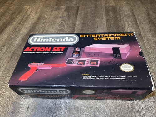 Nintendo NES Action Set Home Console BOX /Styrofoam ONLY! | eBay