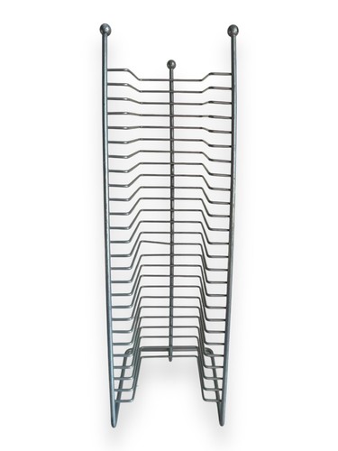 Vintage CD Rack / Shelf - Holds 25 CDs Metal Wire Freestanding Storage ...
