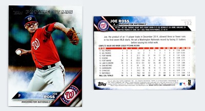 2016 Topps 132 Joe Ross Future Stars Rainbow Foil Nationals Pitcher | eBay
