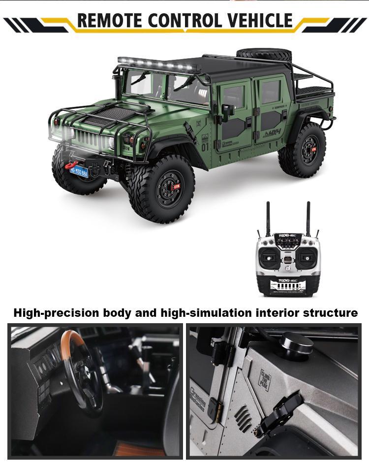 HG P415A Pro 4x4 RC Off-road Vehicle for 1:10 Pick-up Crawler Sound ...