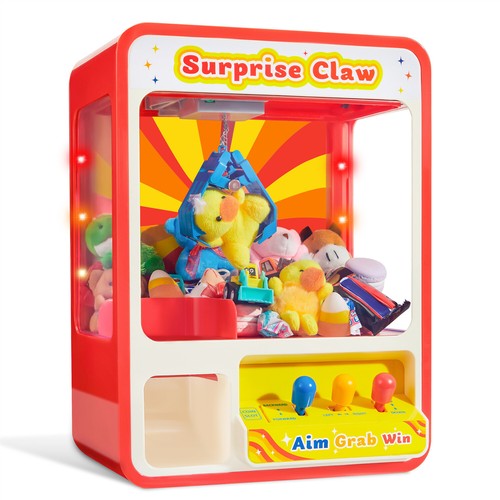 Claw Machine Arcade Toy with LED Light & Adjustable Sound,Gift for Kids ...