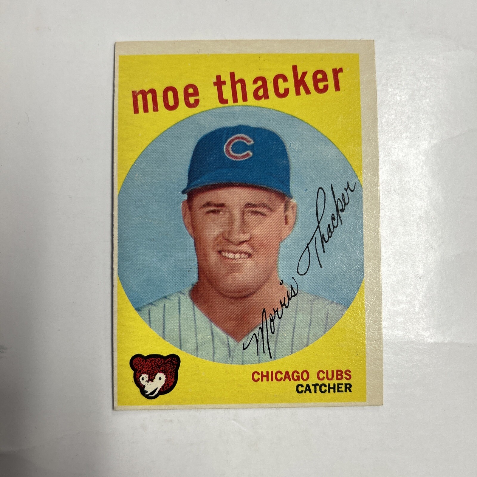 1959 Topps Baseball Moe Thacker Chicago Cubs Card #474 | eBay