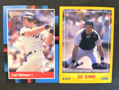 MLB - Joel Skinner 1988 Donruss & 1988 Score Baseball - Yankees | eBay