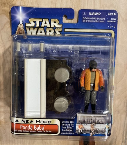 Star Wars 2002 A New Hope PONDA BABA with Cantina Bar Section New Rare ...