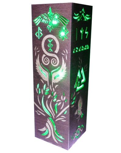 Viking Night Lamp | Norse Runes and Mythology Symbols | RGB LED Lamp | eBay