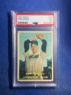 1957 Topps Don Kaiser Chicago Cubs #134 PSA 5.5 | eBay