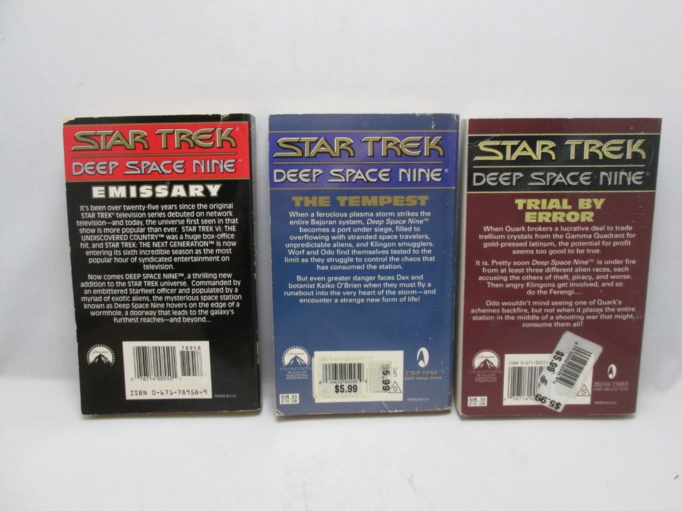 Star Trek Deep Space Nine Book Lot x 8 Rising Son, Unity, Trial by ...