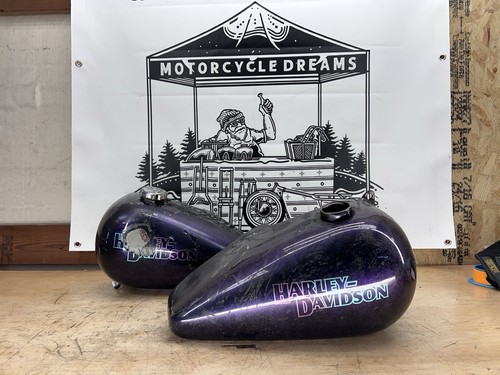 Harley Davidson Shovelhead 5 Gallon Split Tanks Chopper Bobber FLH | eBay