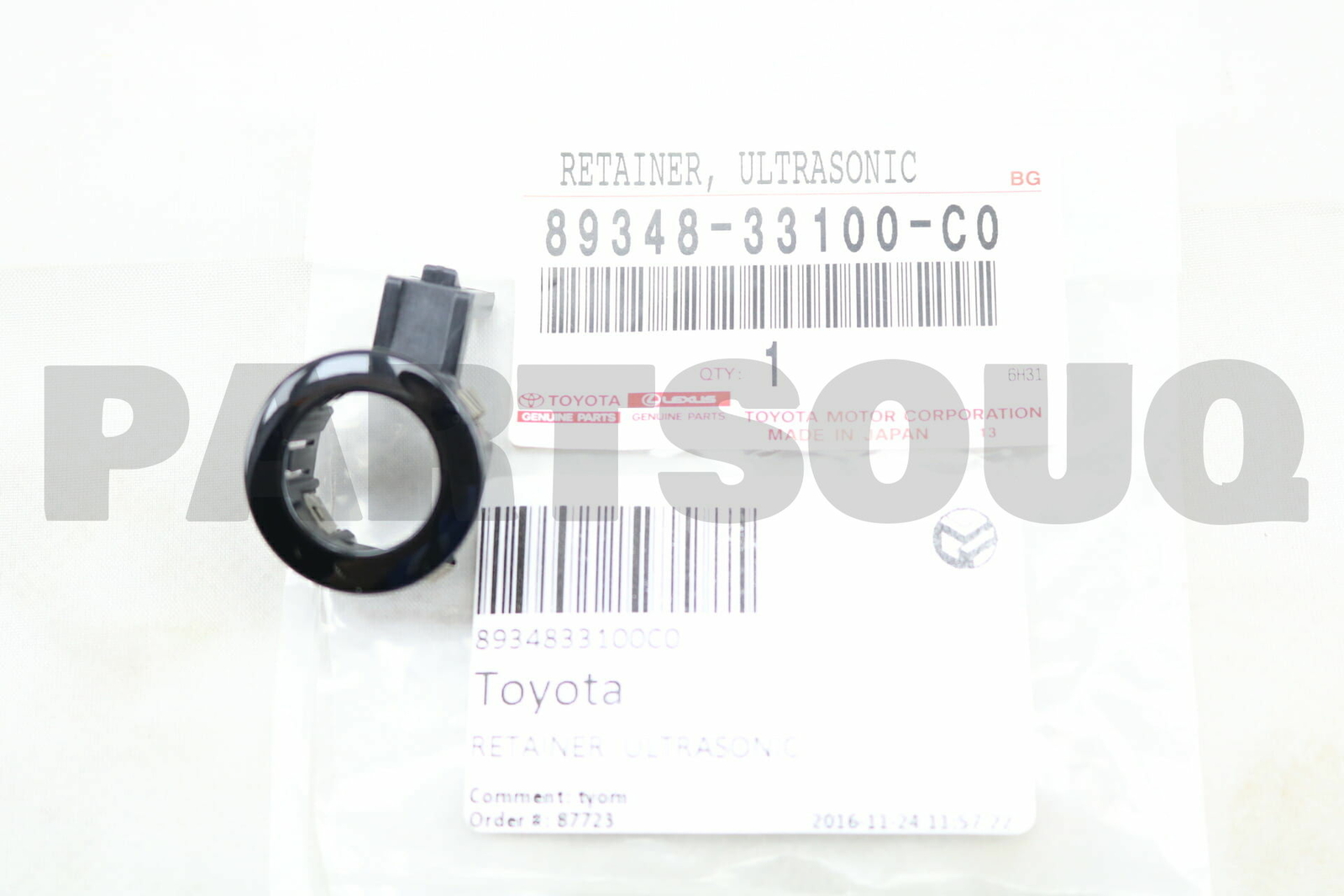 8934833100C0 Genuine Toyota RETAINER, ULTRASONIC SENSOR, NO.1 89348 ...