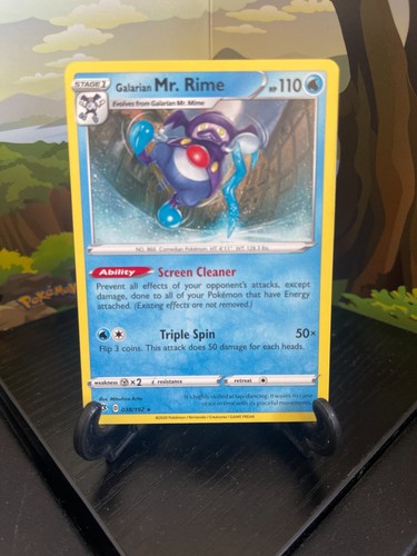 Galarian Mr. Rime 038/192 - Rebel Clash - Rare - Pokemon Card - LP/MP ...