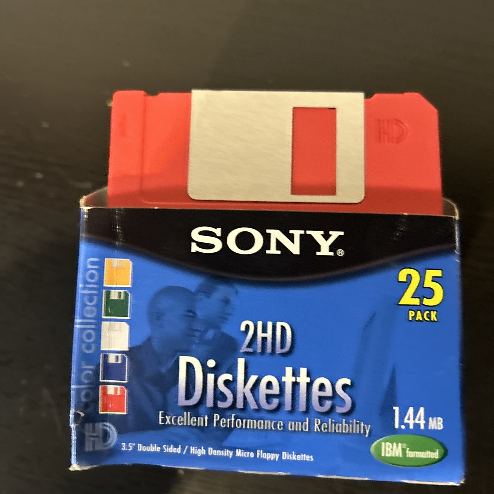 SONY 2HD 3.5″ FLOPPY DISKS DISKETTES 23-PACK 1.44 MB GREEN IBM ...