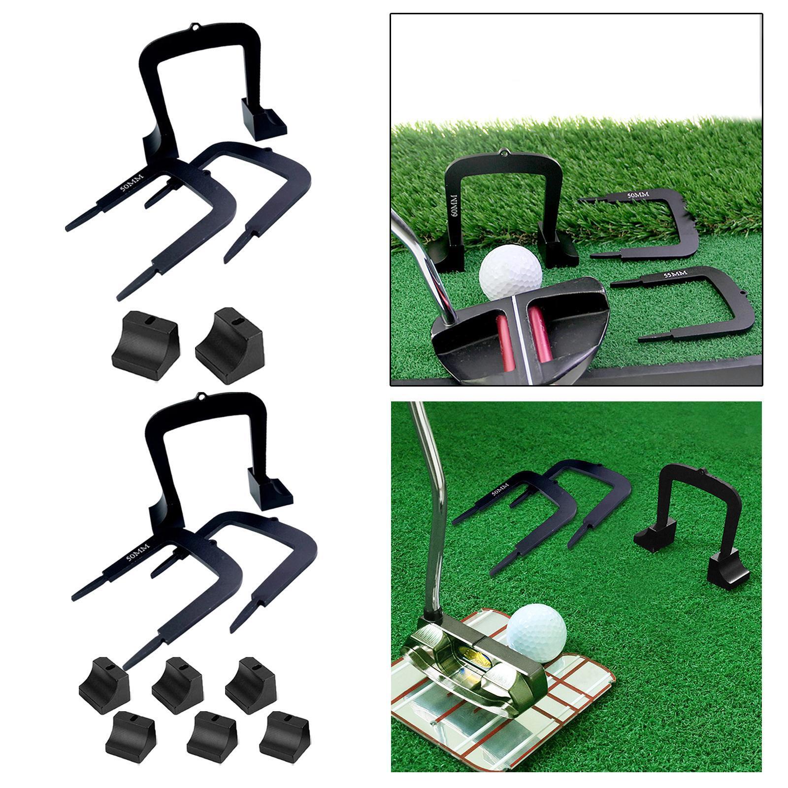 3 Pieces Golf Putting Gates Aluminum Alloy Portable Putter Gates with ...