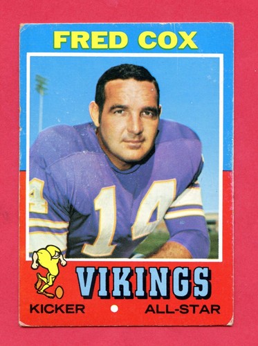 1971 Topps Football # #96 Fred Cox Low Grade | eBay