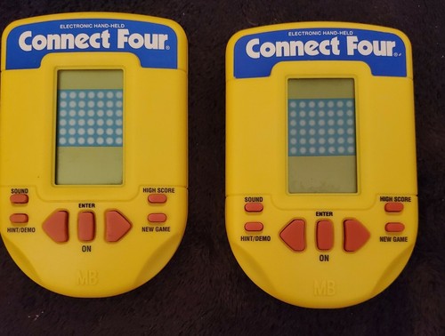 Set of 2 Connect Four Electronic Hand Held Game 1995 Milton Bradley ...