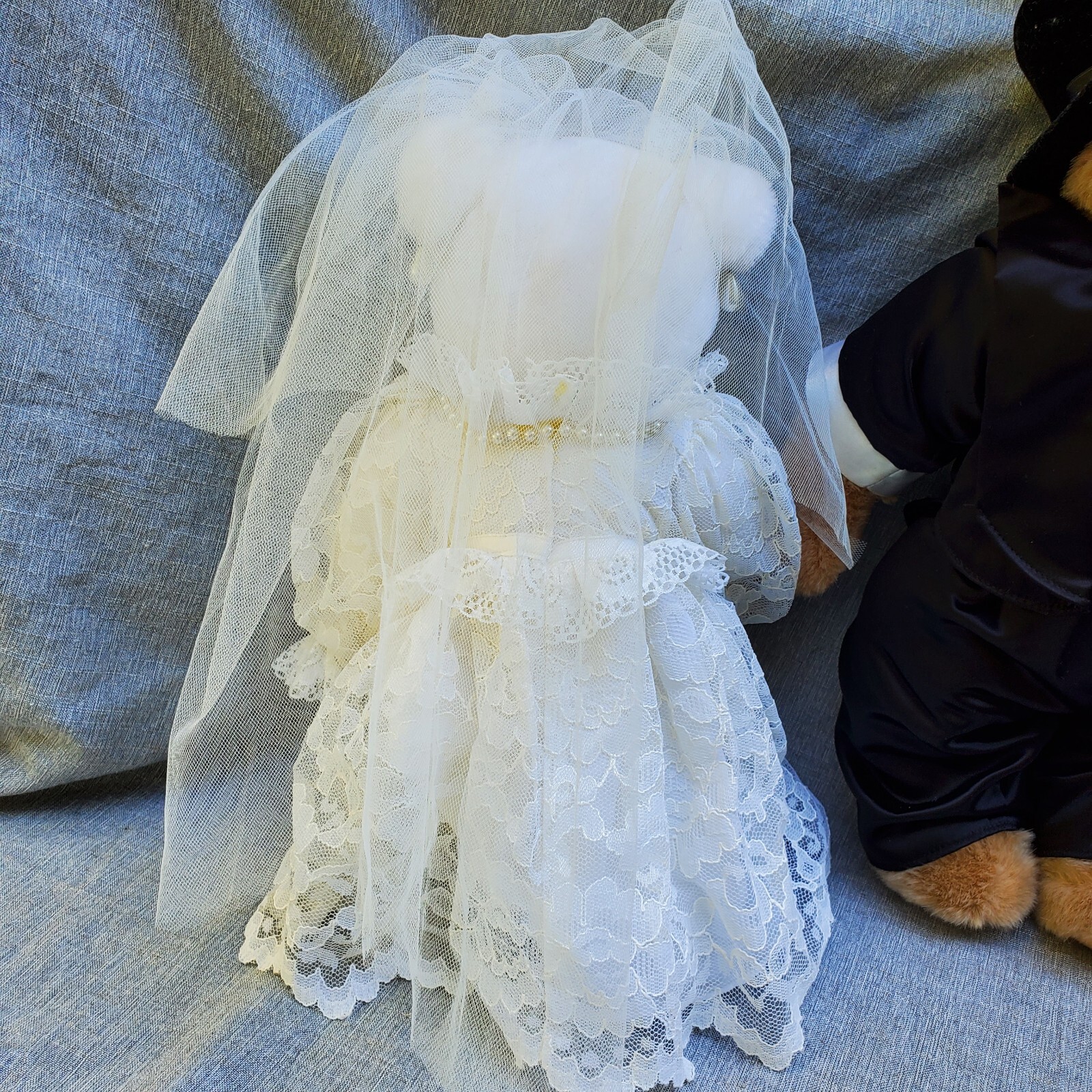 Bearly People 12" Bride and 15" Groom Plush Stuffed Animal Wedding ...