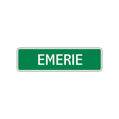 Emerie Girls Name Letter Printed Label Art Decor Novelty Aluminum Metal ...