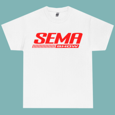 New Sema show logo t-shirt comfortable heavy cotton white size XL | eBay