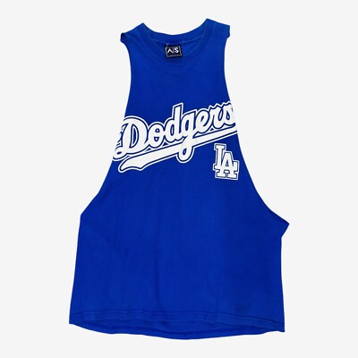 LA Dodgers Baseball Blue Sleeveless Tank Top Men Size L | eBay
