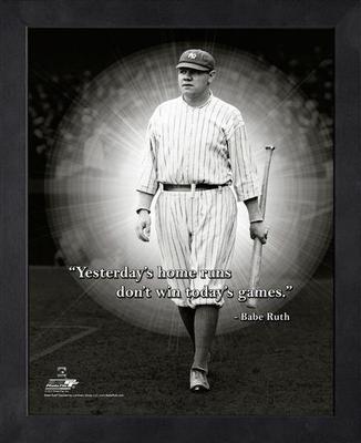 BABE RUTH ~ 8x10 Color Pro Quote Photo Picture ~ Framed 9x11 ...