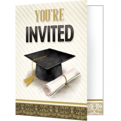 Graduation Classic Fold over Invitations – 16 Count | eBay