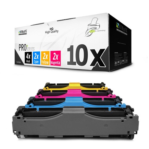 10x Toner Pour HP Color LaserJet Pro Mf M 476 Dw Nw Dn Cf 80X-83A CMYK ...