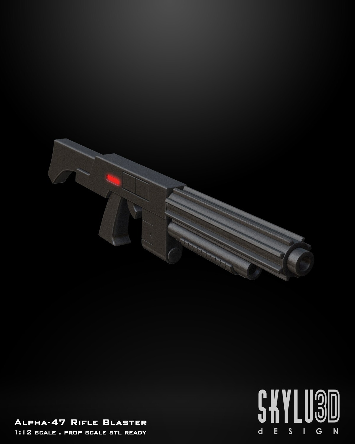 UNPAINTED 1:12 Star Wars Alpha-47 Blaster Rifle for Clone Trooper ...