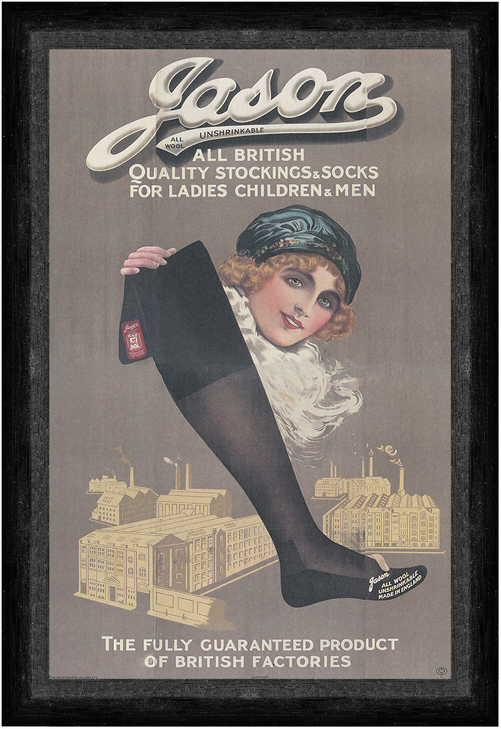 Jason Textiles Socken Mode Unternehmen London England Faks_Werbung 375 ...