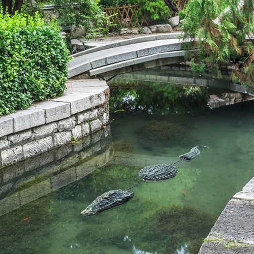 Pool Floating Crocodile Water Decoy Alligator Statue for Courtyard ...