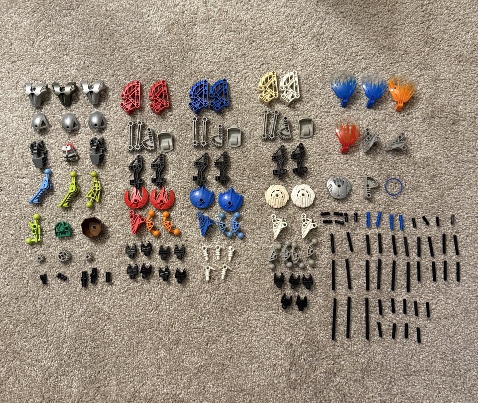 Lego Bionicle Lot Parts And Sets Generation 1 Toa Mata Takanuva Bohrok ...