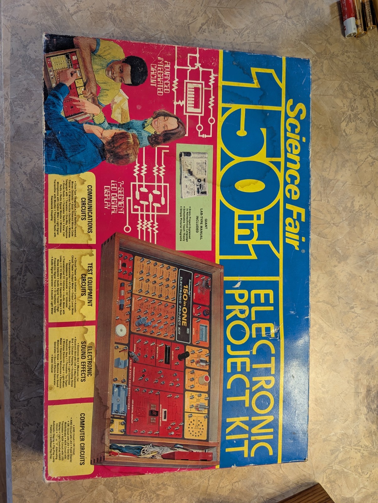 1975 Vintage Radio Shack Science Fair 150-in-1 Electronic Project Kit ...