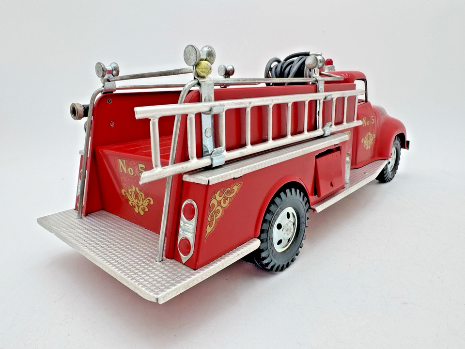 Vintage 56' Tonka Toys #900-6 Tonka Fire Dept Set w/OG Box Pressed ...