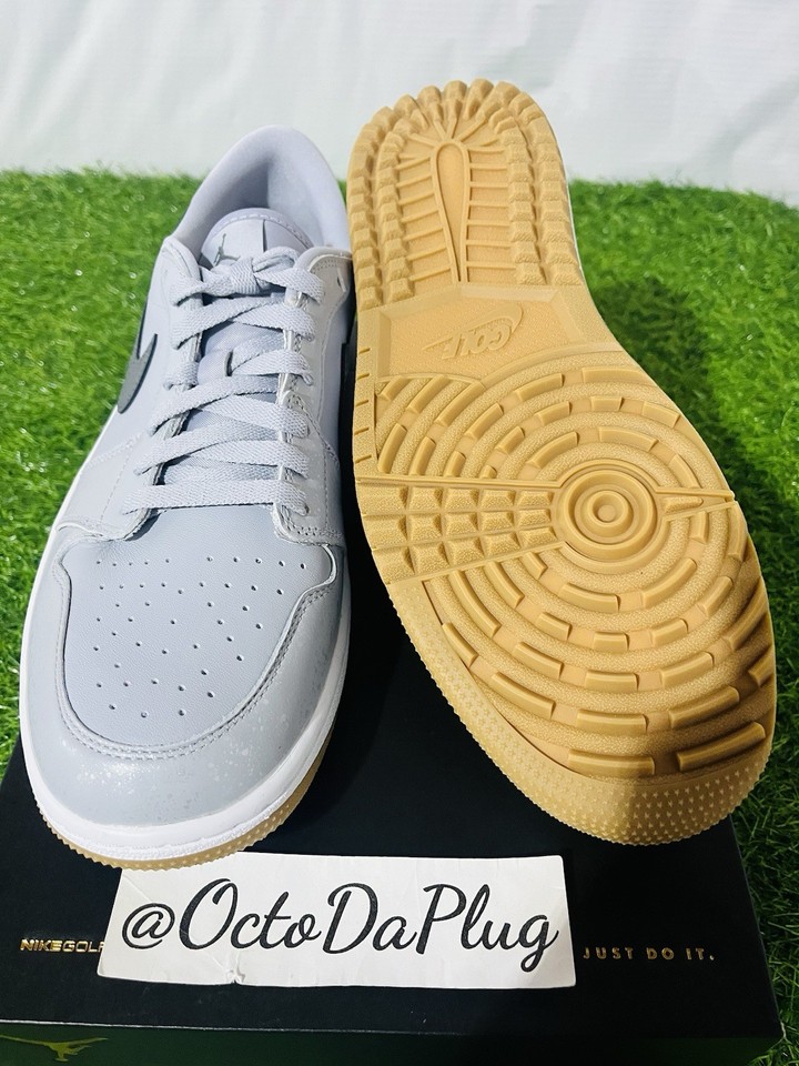Nike Air Jordan 1 Retro Low Wolf Grey Golf Shoes Mens Sizes nby DD9315 ...