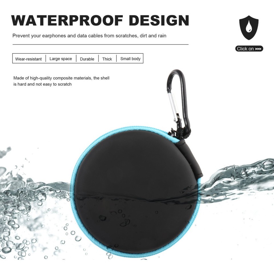 4 Pcs Earphone Cases Carrying Cable Organizer Bag for Wired Headphones ...