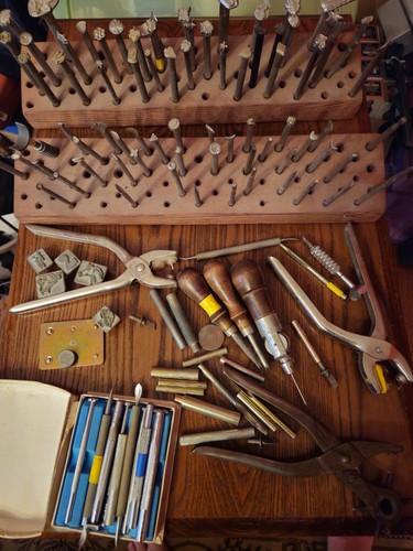 Lot Of Vintage Leather Craft Punches And Tools. | eBay