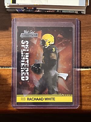 2021 wild card alumination collegiate edition red splintered Rachaad ...