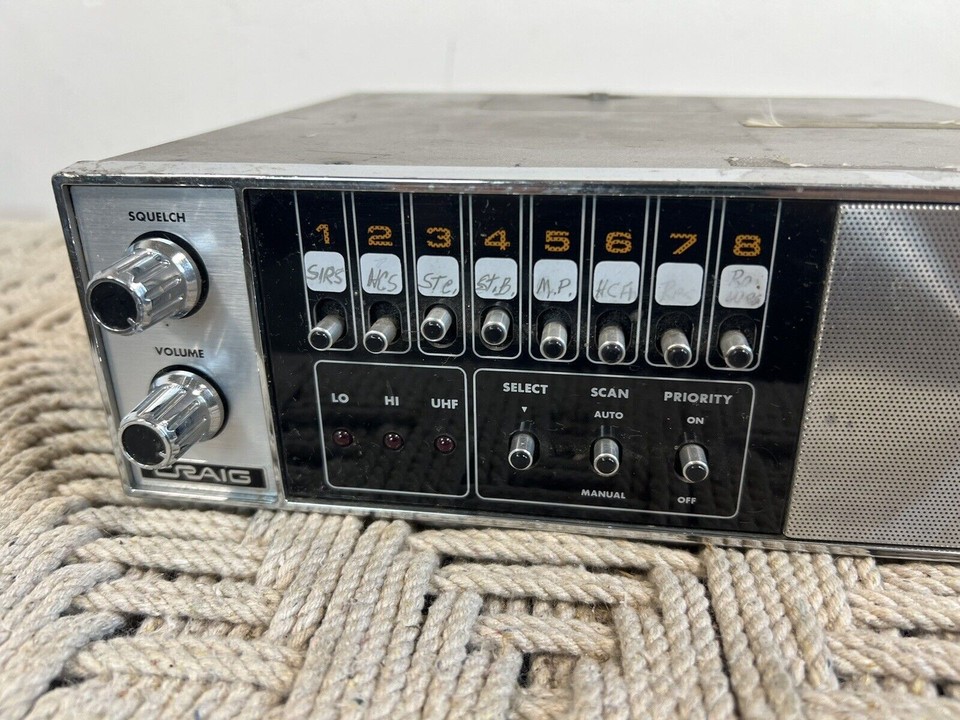 🍊Vintage 1970s Craig 3-Band Scanning Monitor Receiver | Model 4350A ...