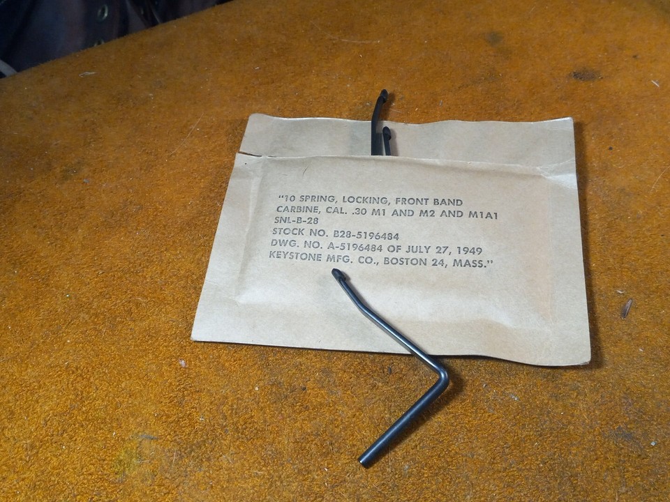 M1 Carbine Barrel Band Spring USGI NOS | eBay