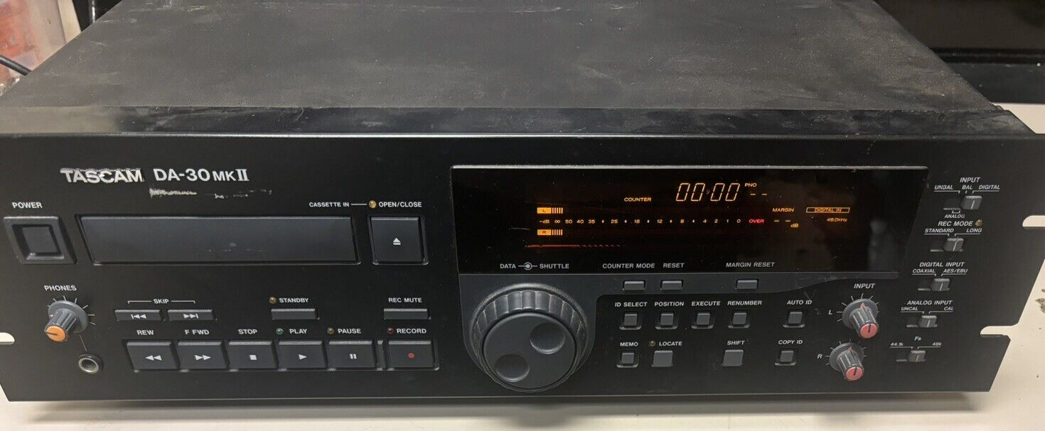 TASCAM DA-30 MK II DAT Digital Audio Tape Player Multi-track Recorder ...