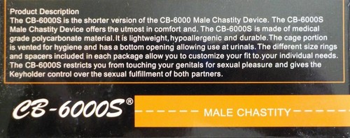 CB-6000S High quality Any SIZE Male Chastity Cage Device Cage ...