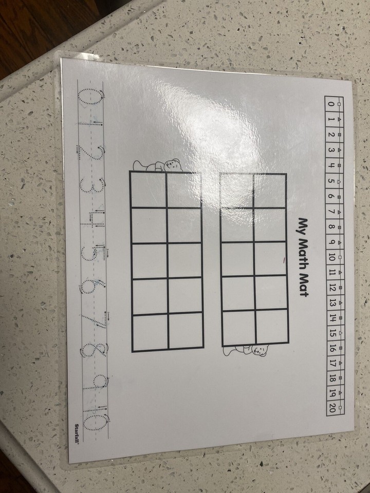STARFALL Ten Frame Early Math Counting Laminated To Reuse | eBay
