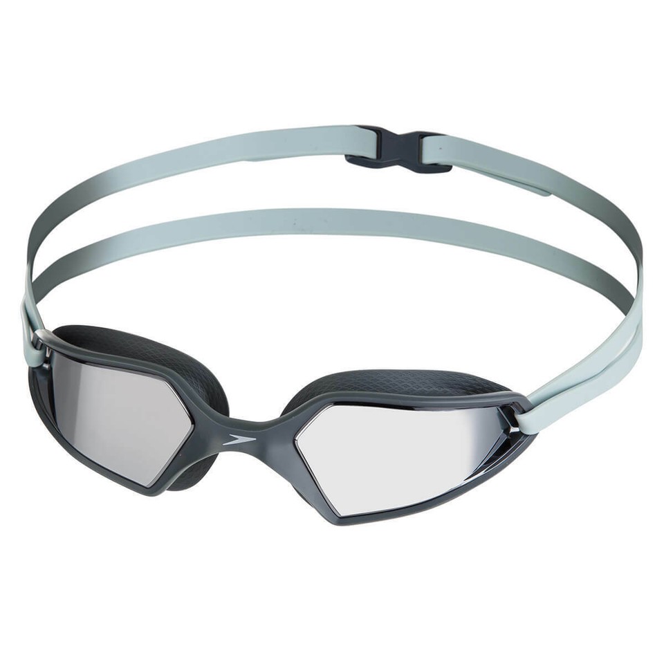 SPEEDO HYDROPULSE ADULT SWIMMING GOGGLES UNISEX ANTIFOG UV LENS (MIRROR ...