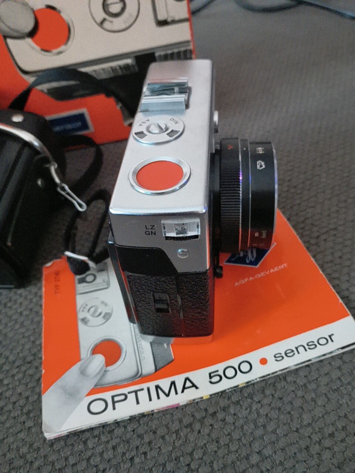 Vintage Agfa Optima 500 35mm Film Camera with Case Manual SEE ...