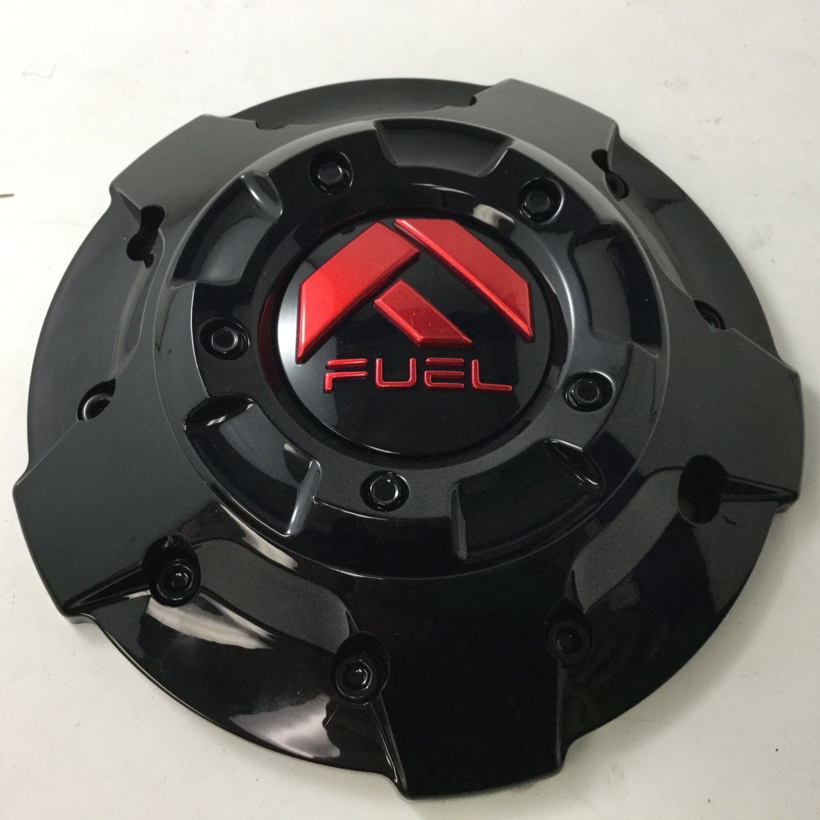 Fuel Offroad 5/6 Lug Center Cap Gloss Black Red Contra D643 1003-81GBQ ...